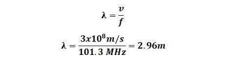 An FM Radio Station Broadcasts At A Frequency Of 101.3 Mhz. What Is The ...