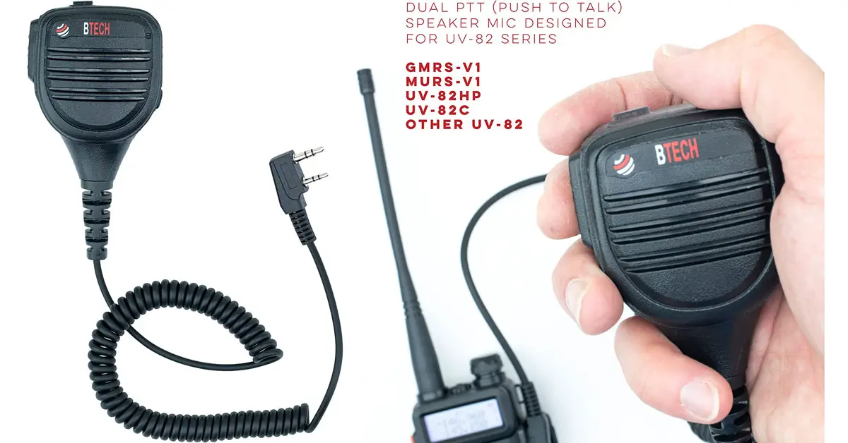 Review On BTECH QHM22D Dual Push-to-Talk (PTT) Speaker Mic